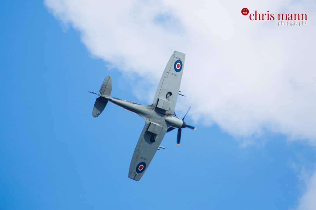Spitfire wedding flypast | Chris Mann Photography